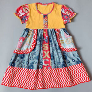 Dresses | Abc Alphabet Boutique Girls Short Sleeve Dress | Poshmark